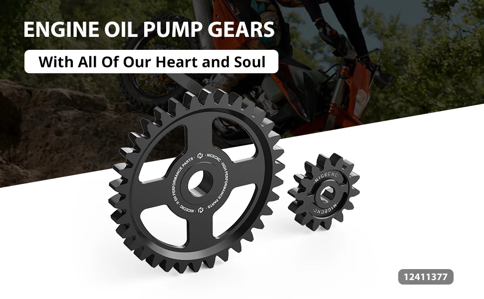 Nicecnc Aluminum Engine Oil Pump Idler Gear Kit for KTM