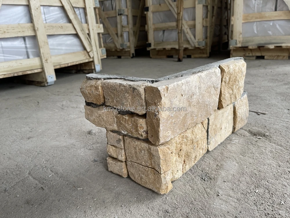 Beige Slate Wall Stone Panels - Durable & Stylish Cladding