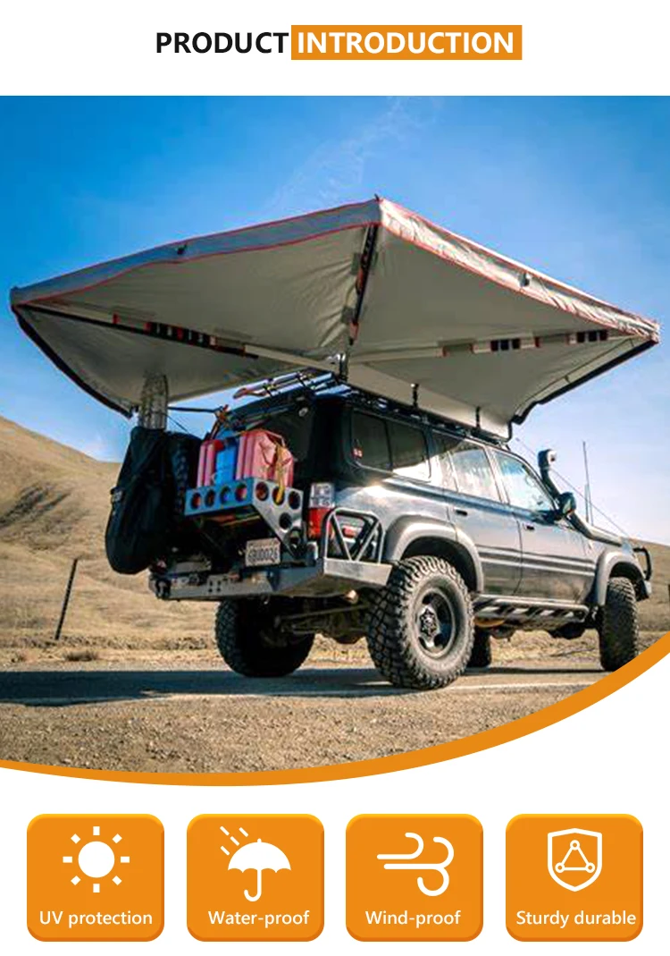 Free Standing 4wd 4x4 Offroad Foxwing 270 Degree Awning Heavy Duty Self ...