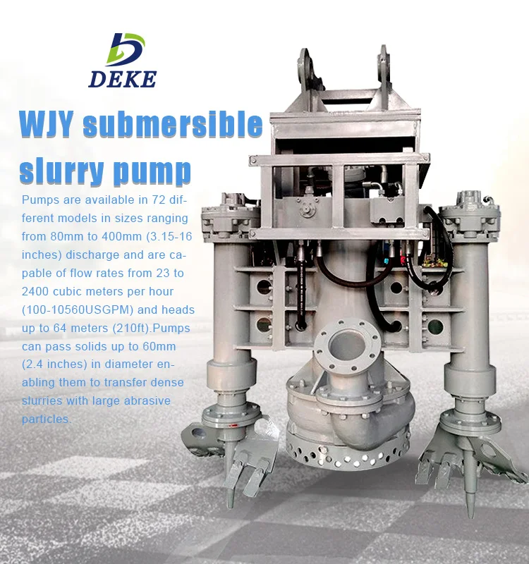 Large Centrifugal Submersible Dredging Pump Excavator Submersible ...