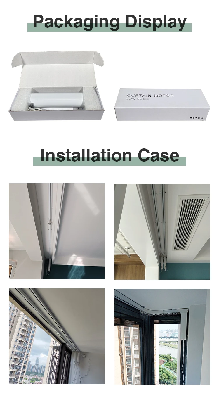 Autorail Wireless Remote Control Motorized Curtain Rail – Smart Voice ...