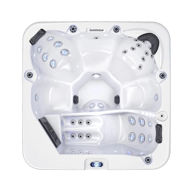 Modern Deluxe Family-friendly Freestanding Outdoor Hot Tub Spa 2m ...