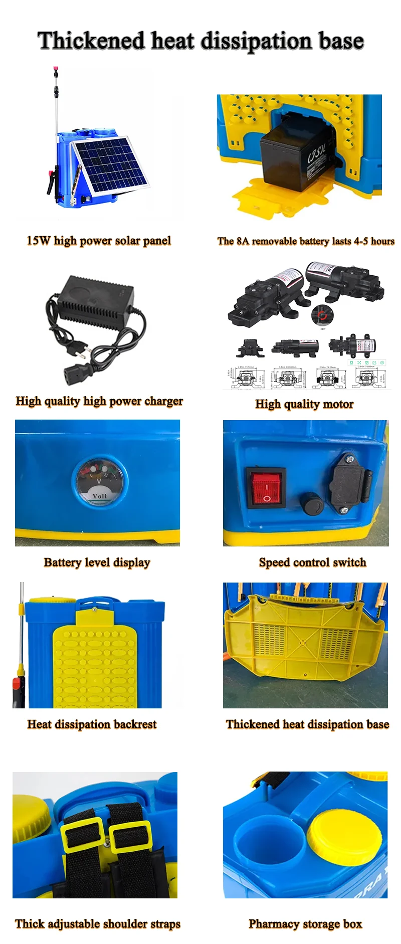 20l Backpack Rechargeable Battery Sprayer Agricultural Knapsack ...