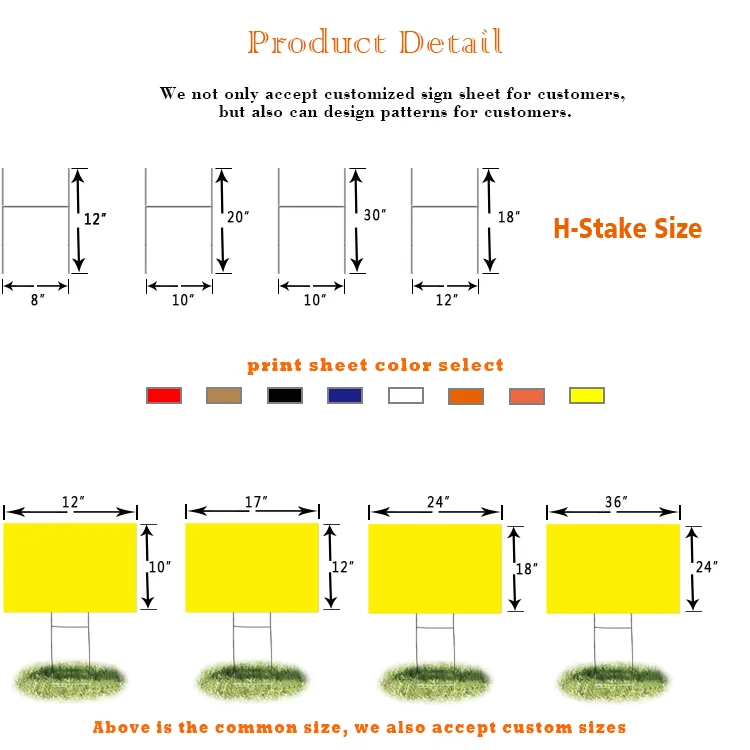 Wholesale 18x24 Election Campaign Political Signs Corrugated Plastic ...