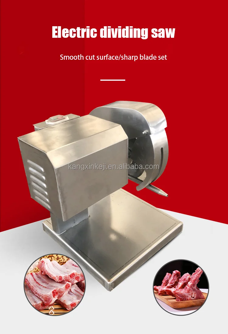 Manual Chicken Duck Vertical Meat Bone Portion Band Saw Cutter Machine ...