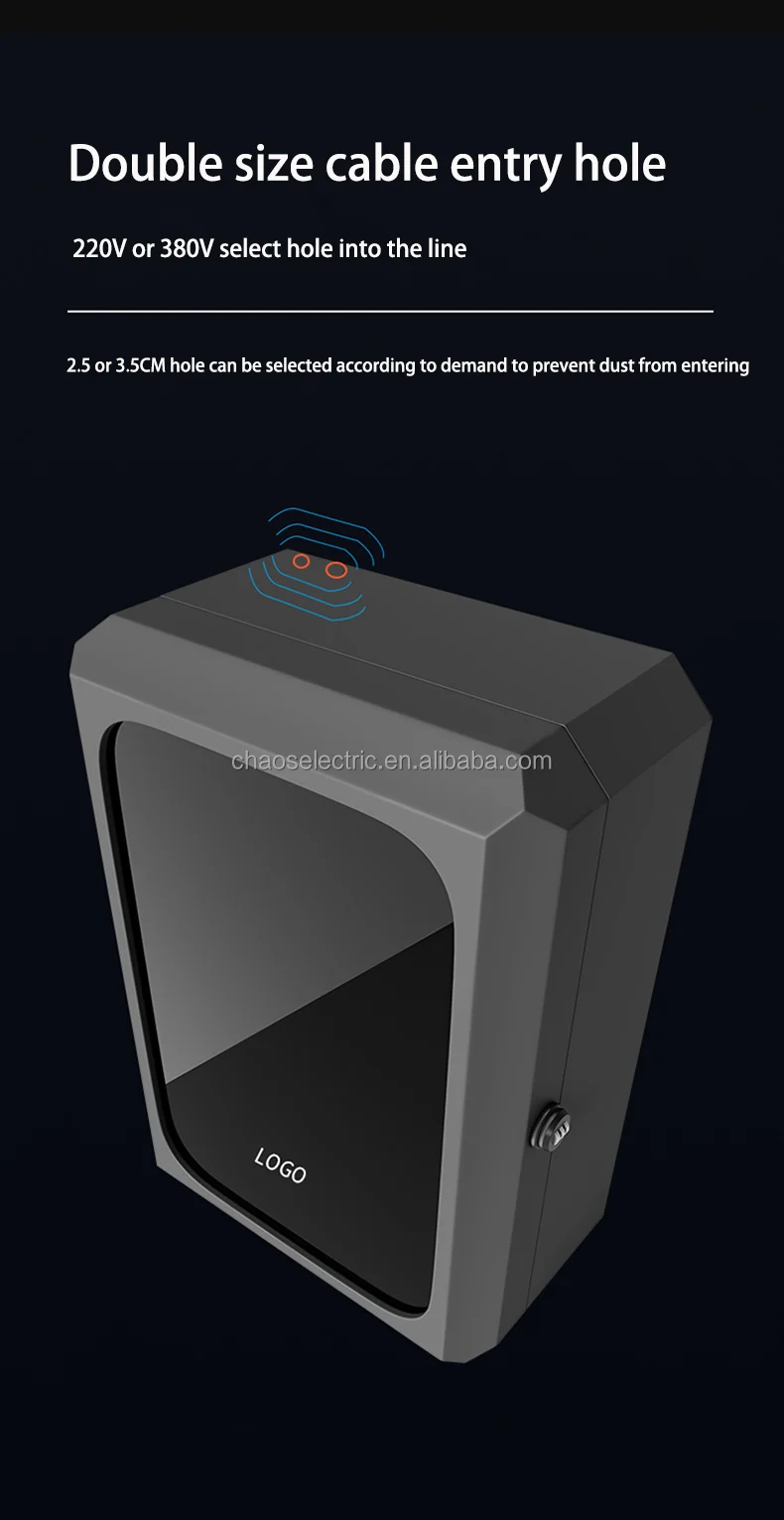 Latest Design Black Indoor Use Metal Wall-mounted Ev Charging Stations ...