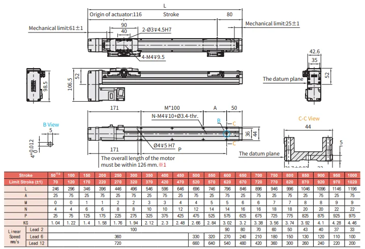 Industrial Single Axis Stage - Linear Module Actuator