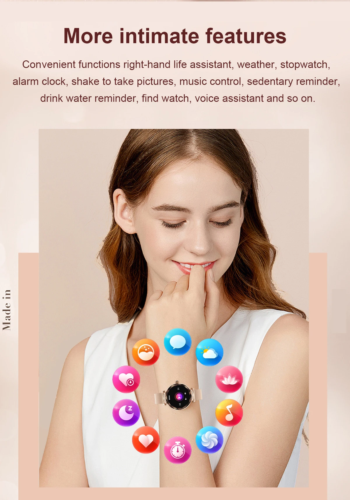 1.19Inch High Resolution Amoled Display Zinc Alloy Case Multi-Health ...