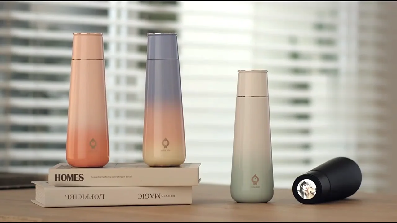 Portable Aesthetic Thermal Aquaflask Vacuum Insulated Smart Drinking ...