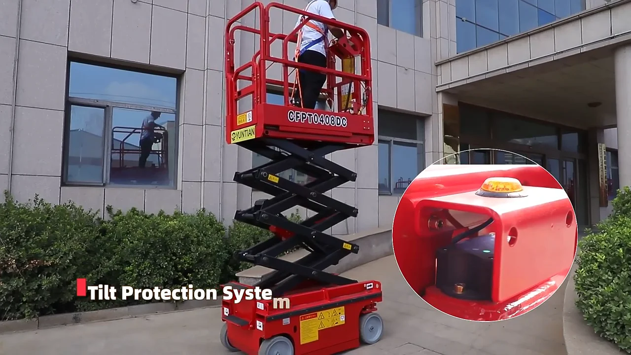 Electric Man Lift Table Towable Light Maintenance Hydraulic Scissor Man ...