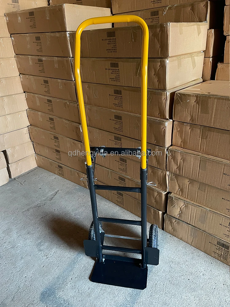 HT1510 120Kgs Capacity Metal Hand Trolley with Four-Wheel Commercial ...