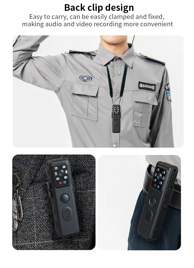 1080P Wearable Recorder Portable WiFi Security Video and Recording Body ...