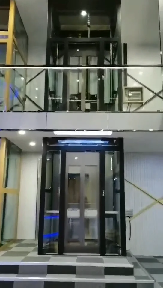2 To 3 Stops Mini Residential Elevator 1/2 Person Small House Lift For ...