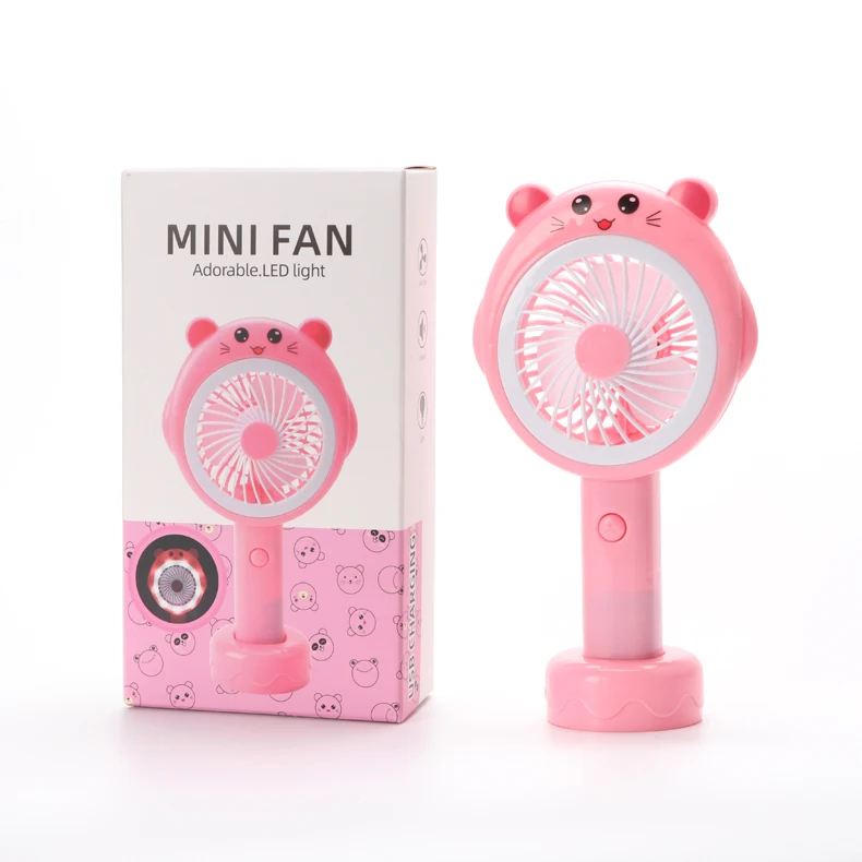 Best Seller Plastic Electric Small Usb Rechargeable Fan,Led Light Hand ...