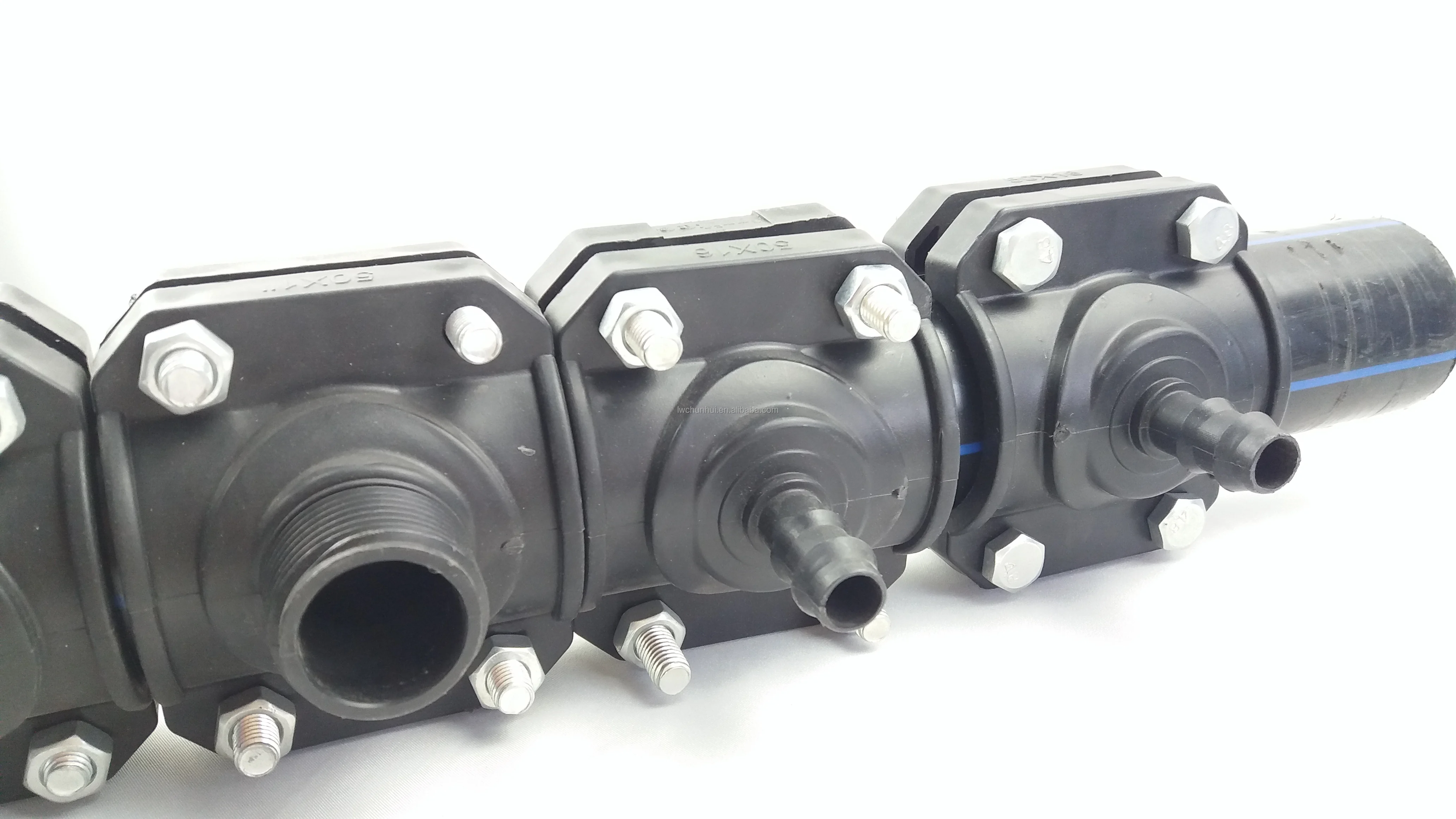 PP PE PVC Saddle Clamp Fittings for HDPE Pipe in Farm Irrigation System