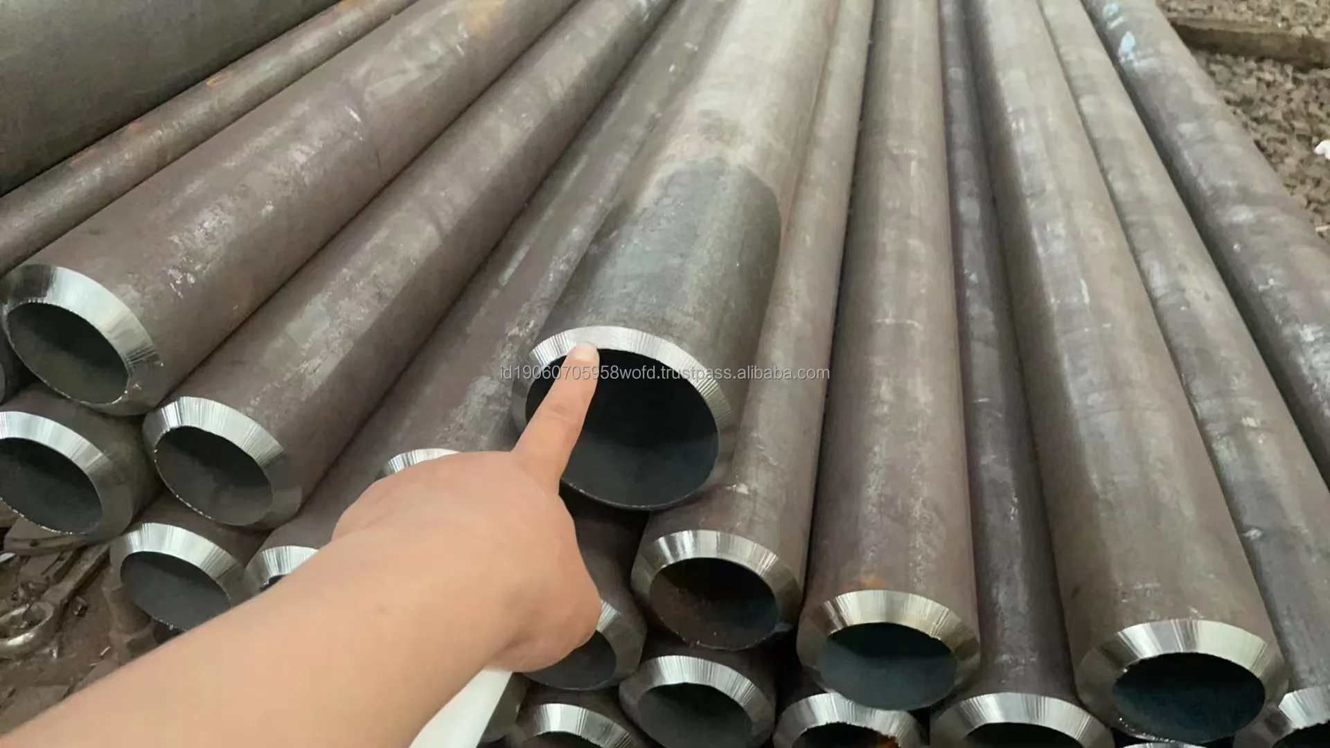 NACE MR0175/ISO 15156 ASTM A106 Grade B seamless steel pipe line for ...