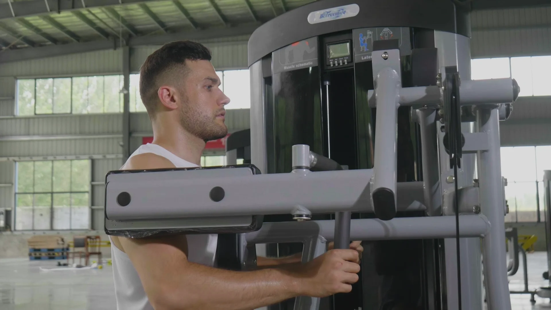 Commercial Gym Equipment Pin Loaded Standing Multi Flight Shoulders ...