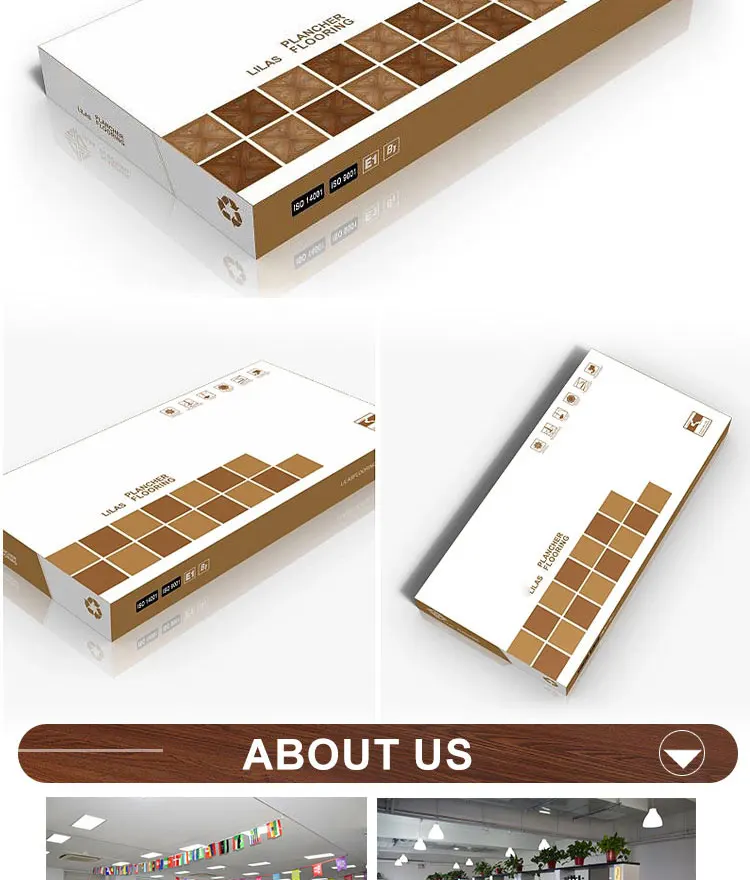 Soundproof Rigid Laminate Waterproof Wood Grain Click Lock Spc Flooring ...