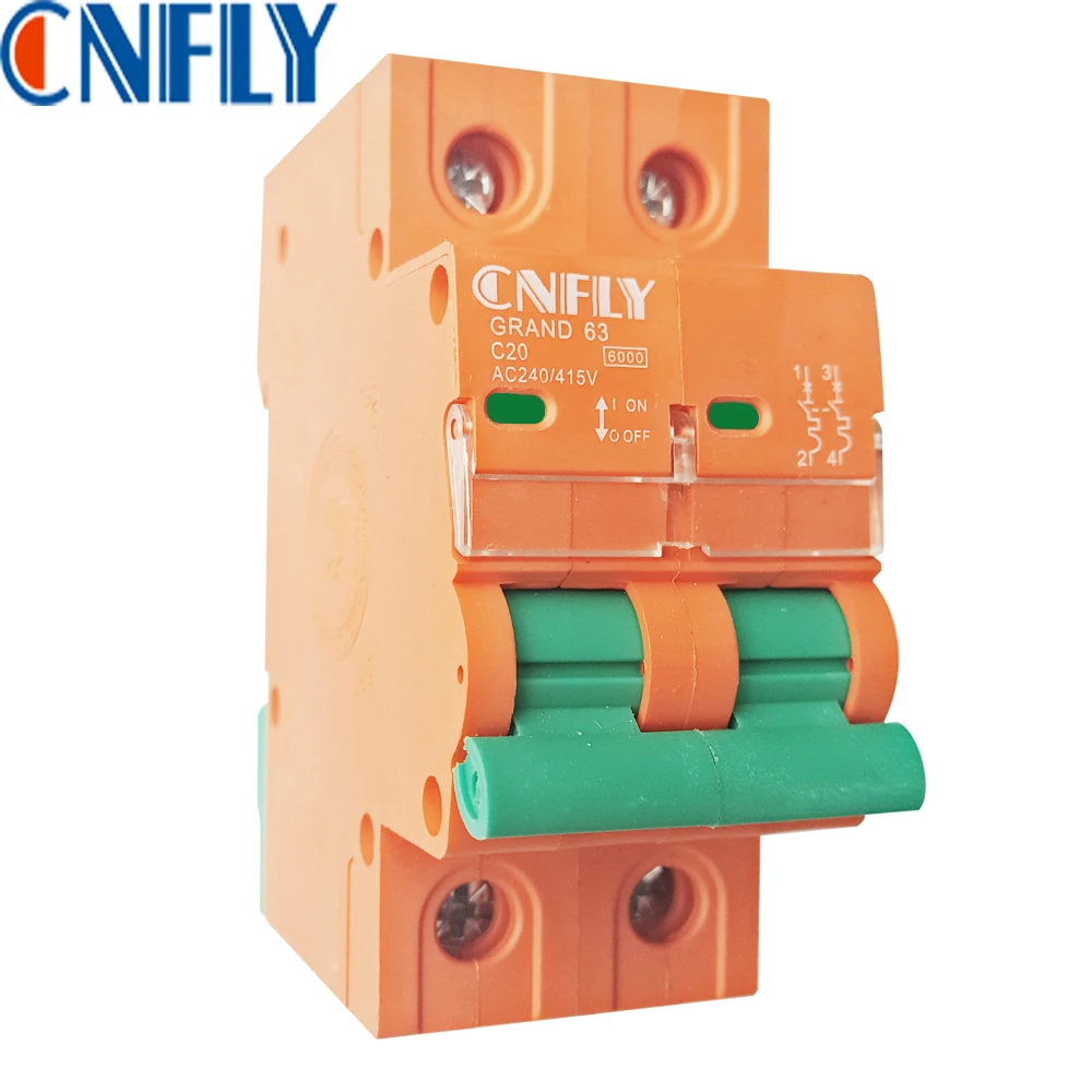 Ce Iso9001 Factory Orange 16a 20a 25a 32a 40a 63a Mini Circuit Breakers ...