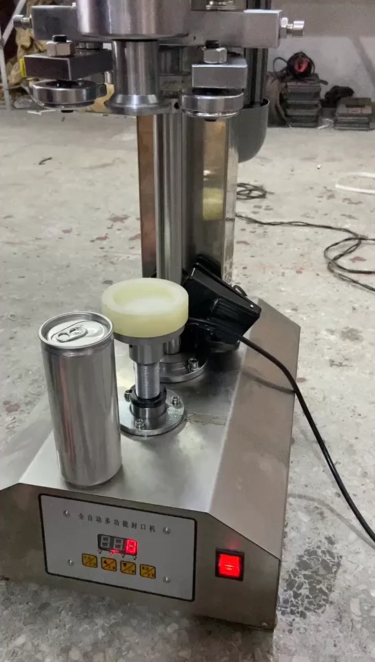 Semi Automatic Tin Can Sealing Machine Commercial Use For Aluminum Cans ...