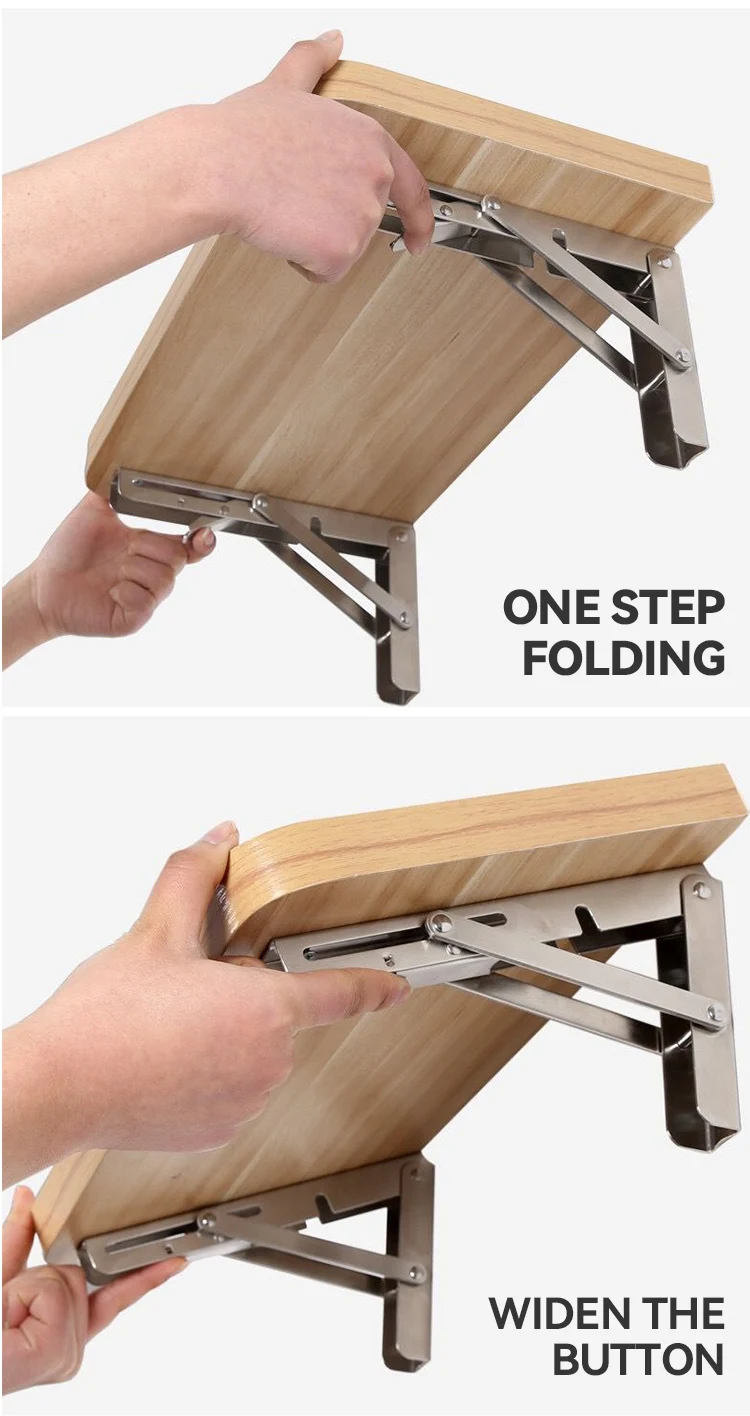 Heavy Duty Wall Mounted Foldable Shelf Bracket Foldable K Type Shelf ...