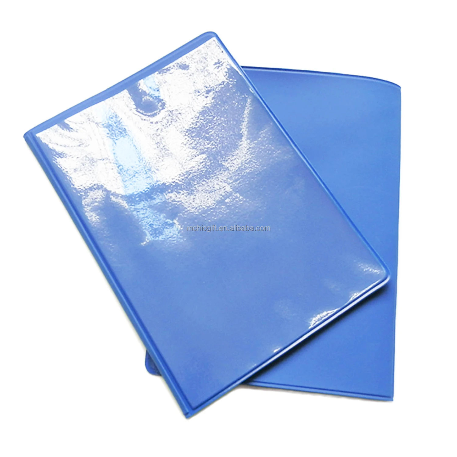 Customized Blue Plastic Document Folders - Mchic M3646