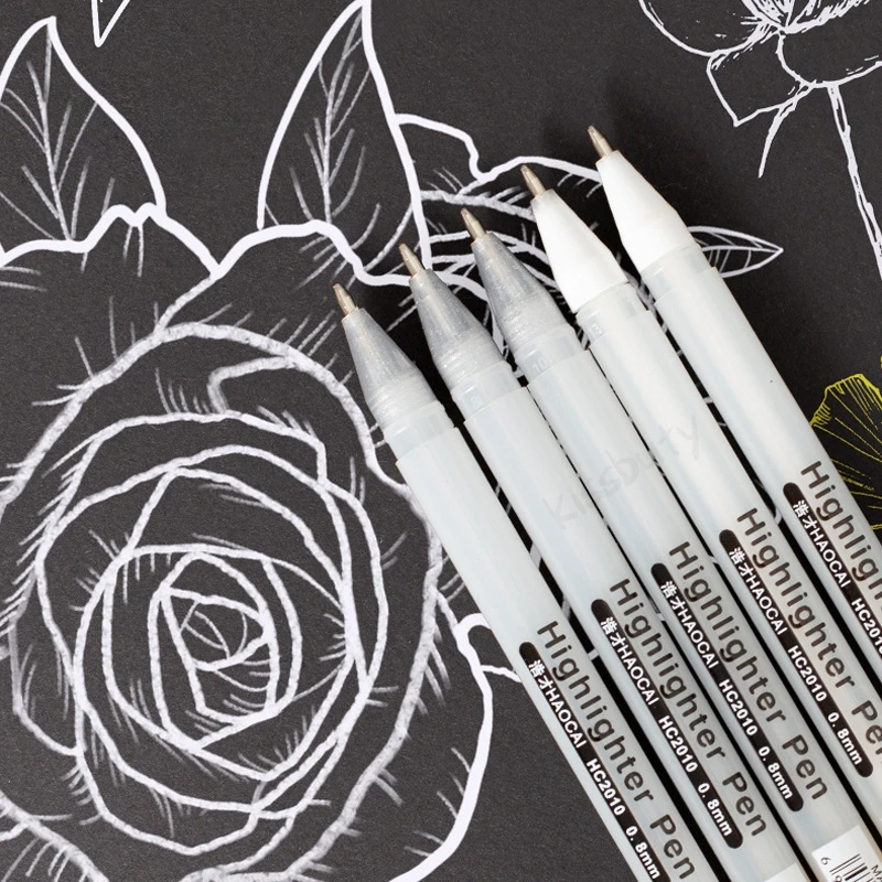 Creative White Ink Gel Pen - Smooth Writing for Art & School