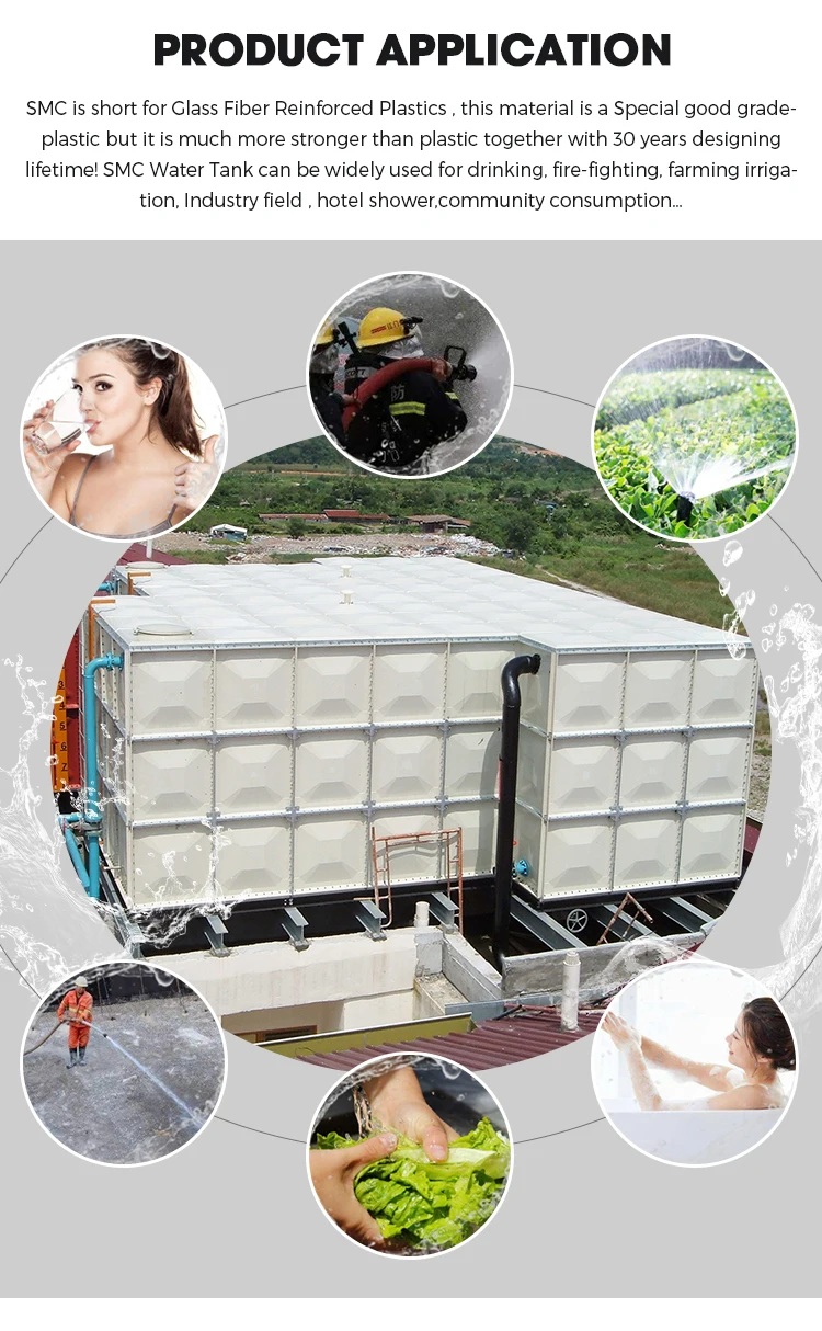 Smc Modular Panel Water Tank Glass Fiber Reinforced Plastics Smc Water ...
