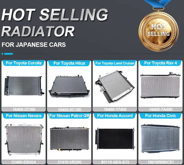 Auto Parts - Aluminum Truck Cooling Radiator for Toyota