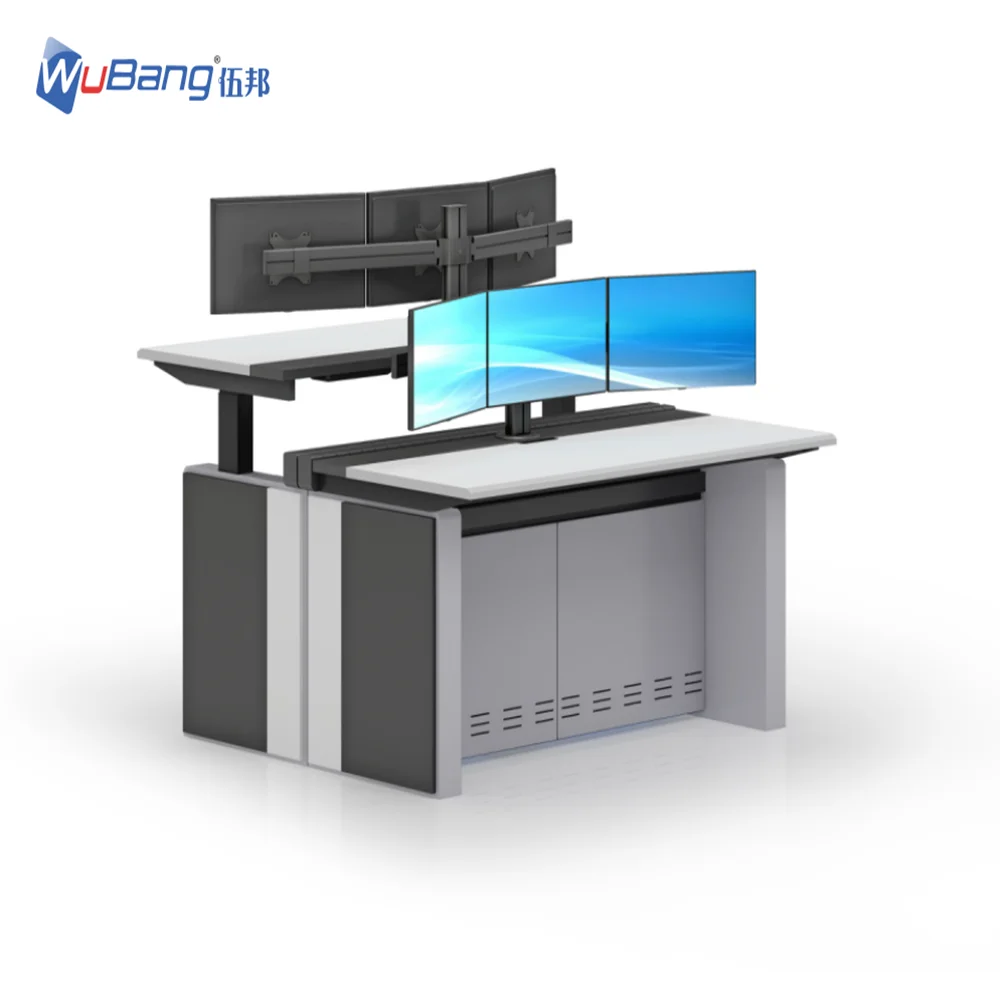 Financial Industrial Dispatch Console Lifting Workstation Control Room ...