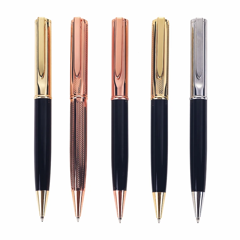 Shuli Kalem Private Label 1.0mm Latest Metal Stationery Black Rose Gold ...