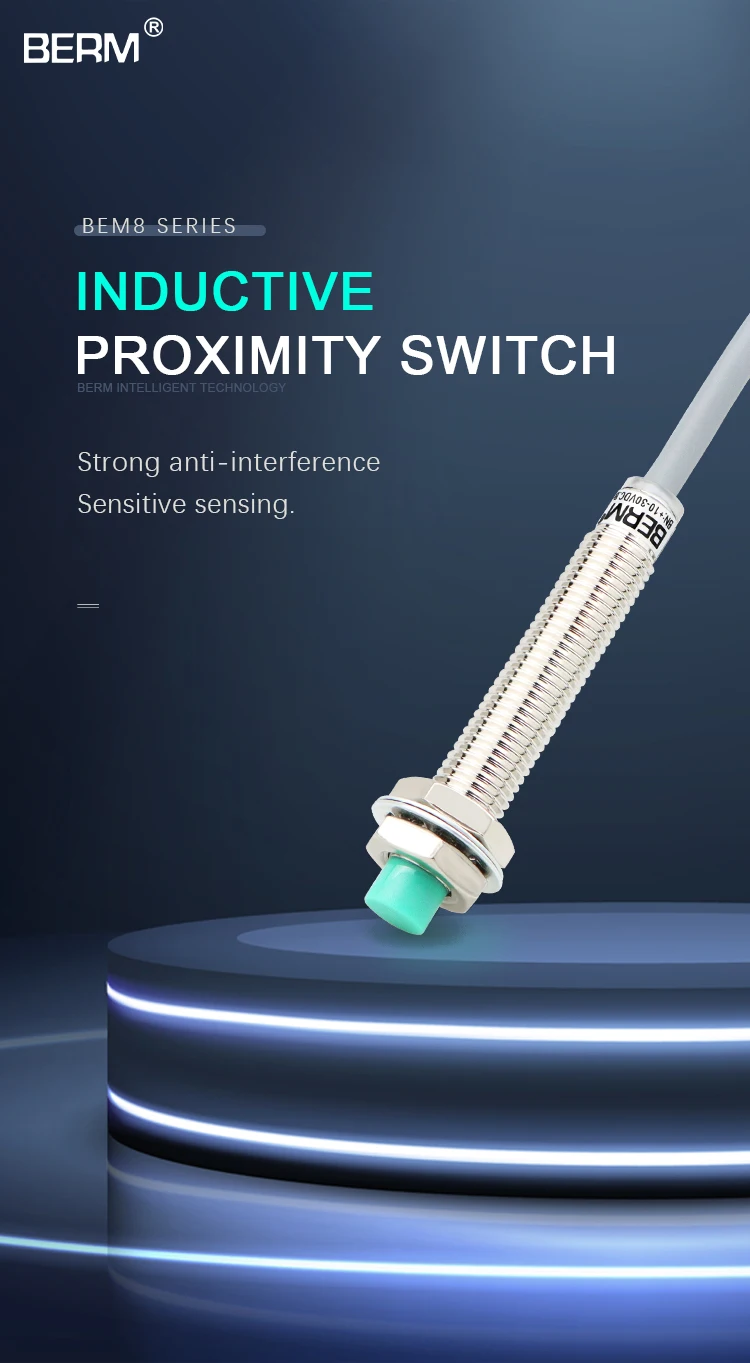 M8 Proximity Switch 24V DC Two-wire Three-wire NPN PNP Normally Open LJ8A3-2-Z/BX Inductive ...