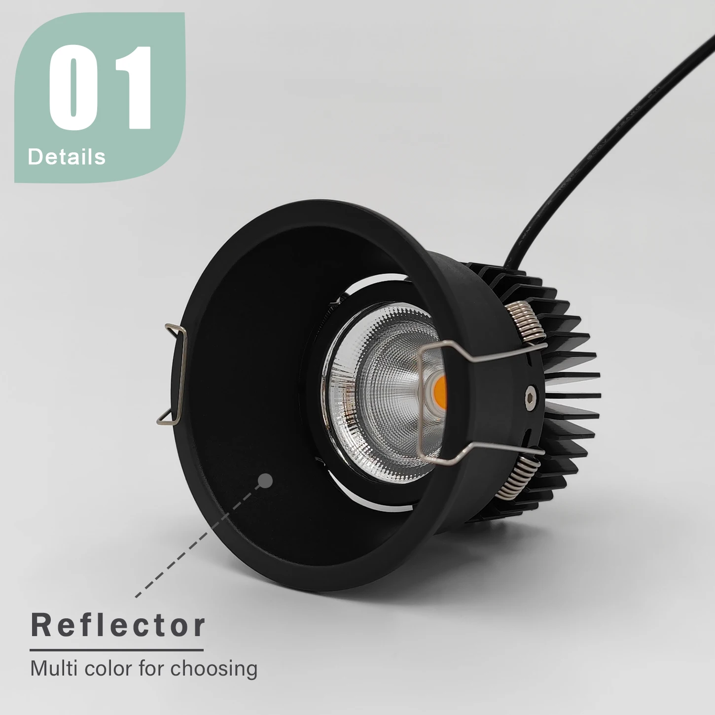 30W Downlight Black LED Spot Light - Adjustable & Efficient