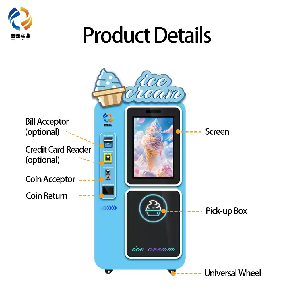 Outdoor Full-Automatic Ice Cream Vending Machine - MIRACLE