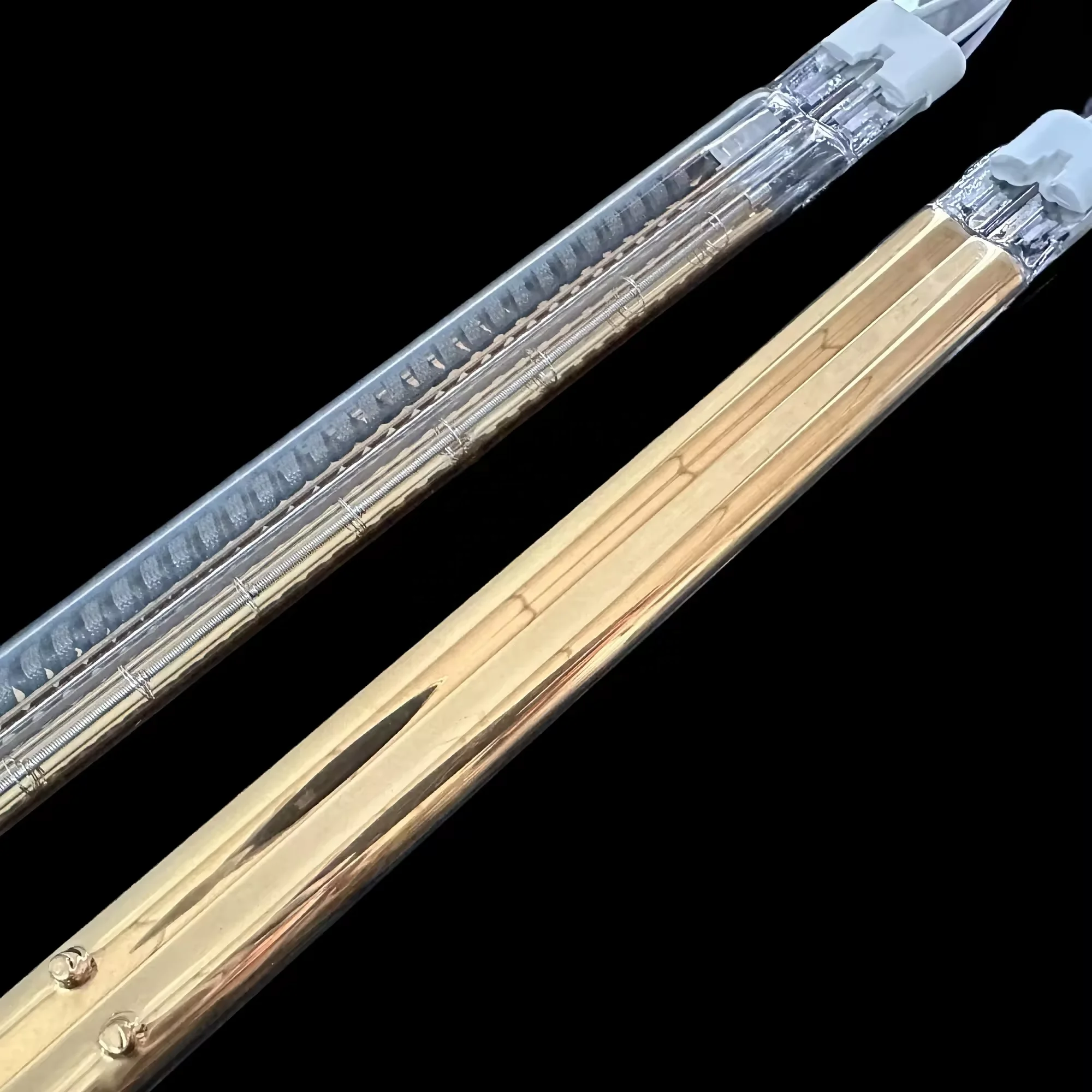 Twin Infrared Heating Bulb Paint Drying Lamp Roundness Carbon Fiber ...