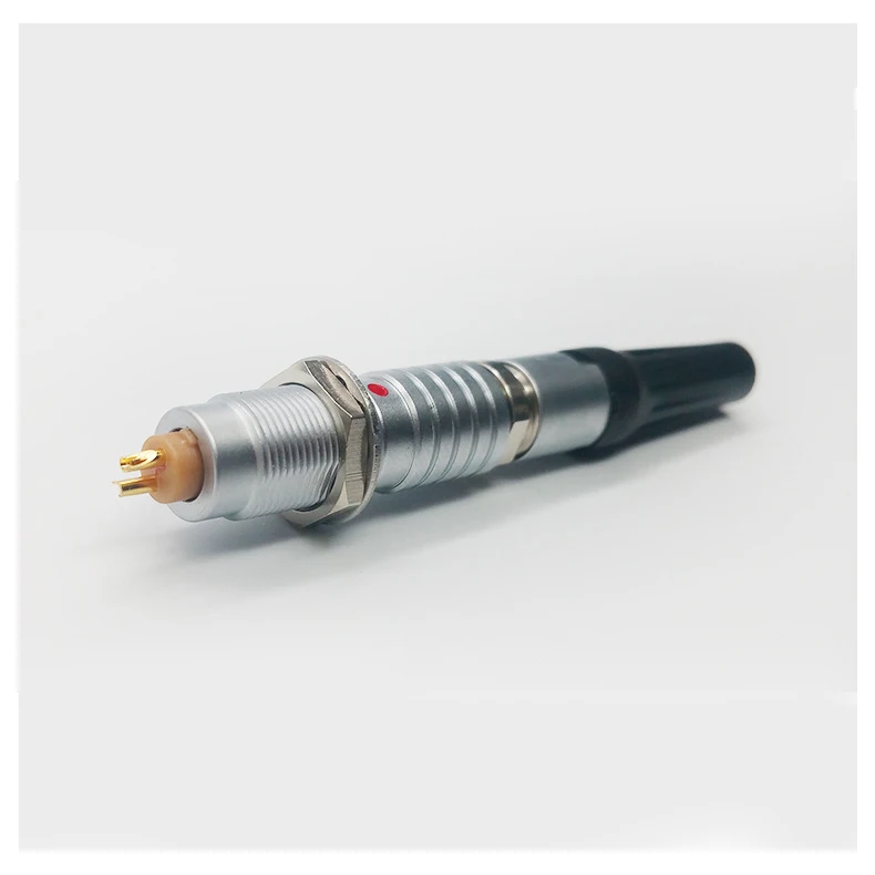 metal circular push pull series connector FGG 00B 9 pin cable connector ...