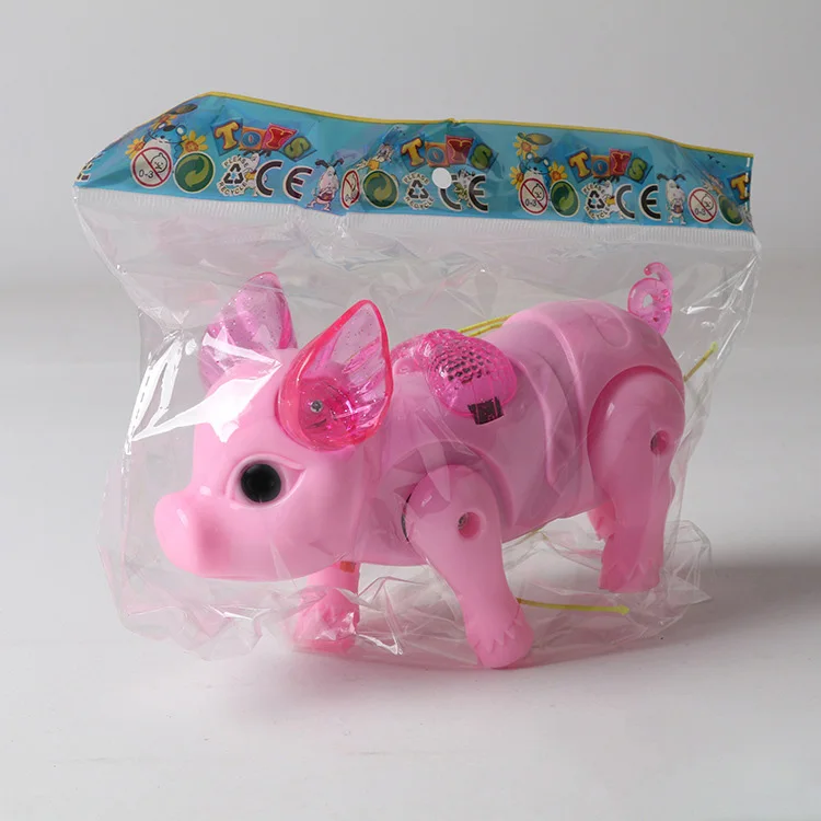 Funny Pig Electric Walking Toy for Kids - Light-Up Music Gift, Ideal ...