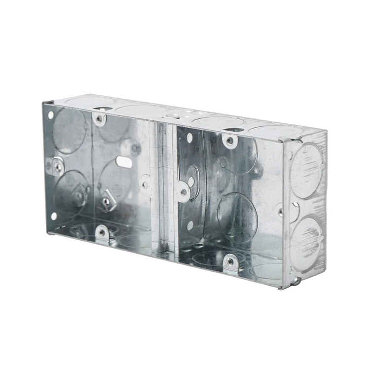 Wholesale British Galvanized Steel Switch Socket Wall Box Electrical ...