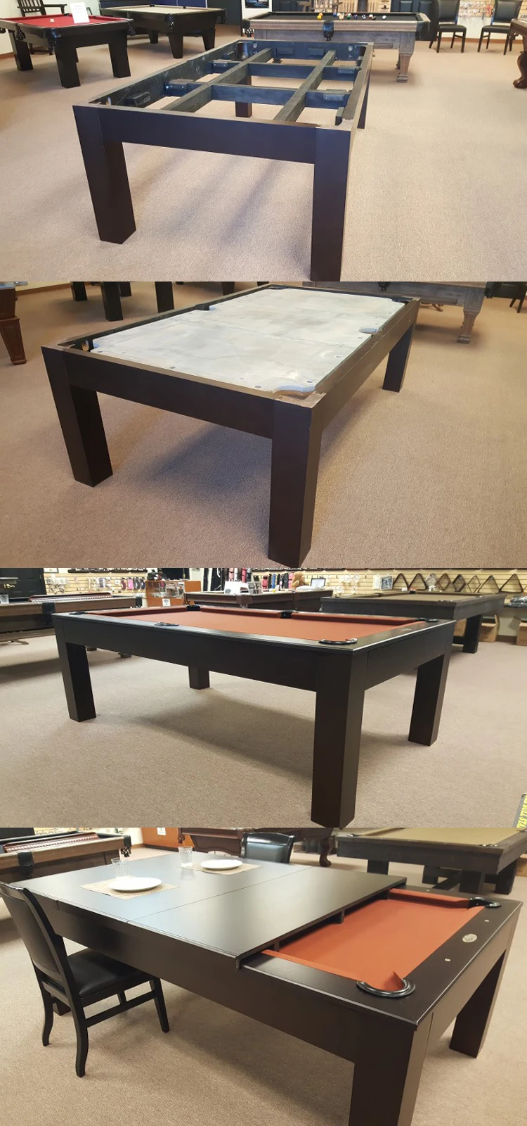 2024 Modern Luxury Solid Woood Billiards 7ft 8ft 9ft British Pool Table ...