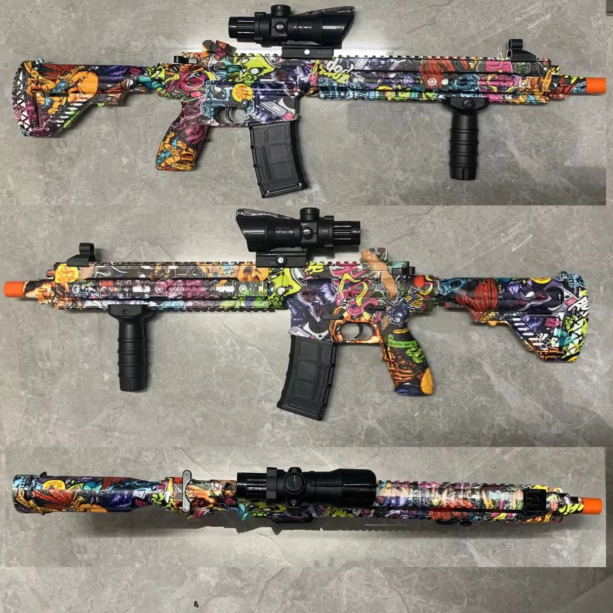 Graffiti Electric Gun Outdoor M416 Splatter Ball Water Condensation ...