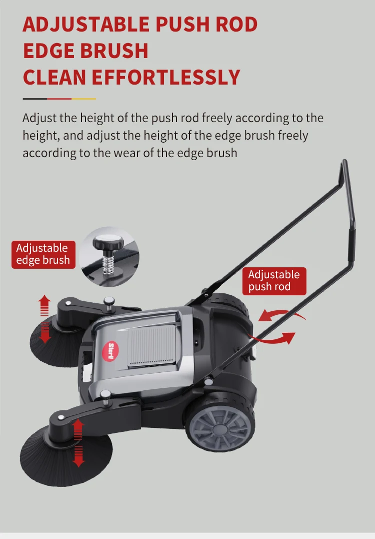 Best Selling Hand Push Turf Leaf Artificial Grass Street Floor Sweeper ...