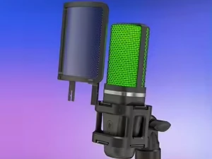 USB RGB Microphone - Professional Condenser Mic for Gaming
