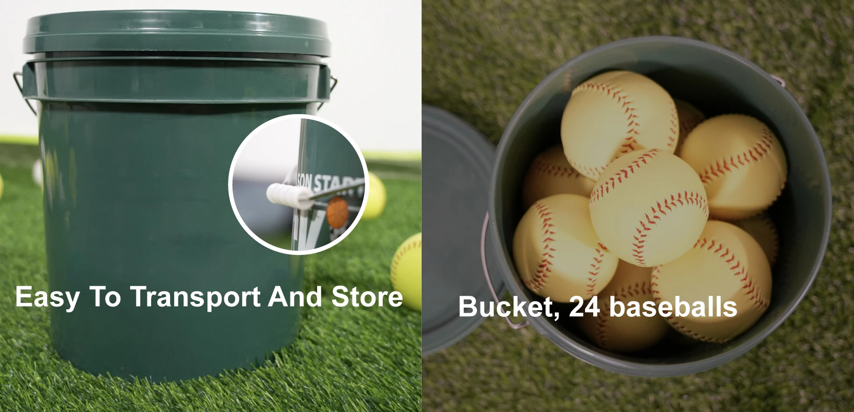 Heavy Duty Plastic Large 20 Gallon Soft Padded Lid Empty Softball ...