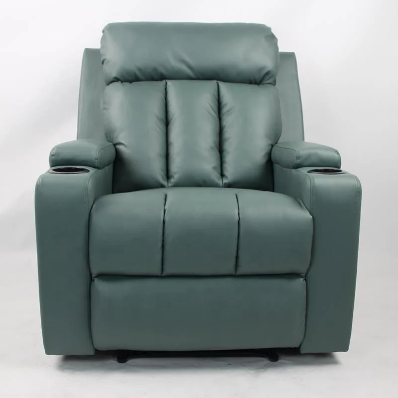 Modern Luxury Leather Swivel Rocking Recliner Chair