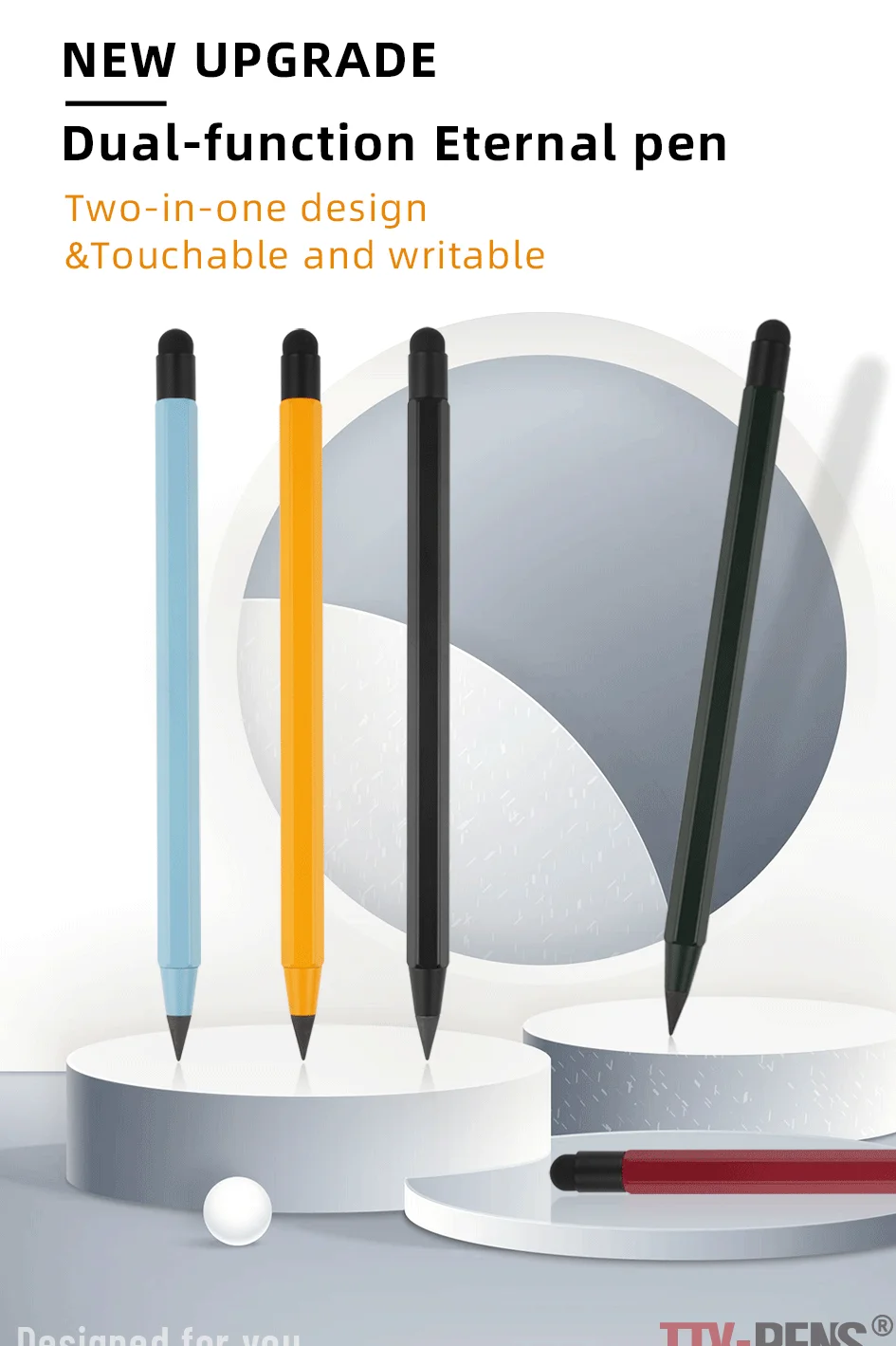 Ttx Students Business Metal No Ink Pencil Inkless Pen Everlasting ...