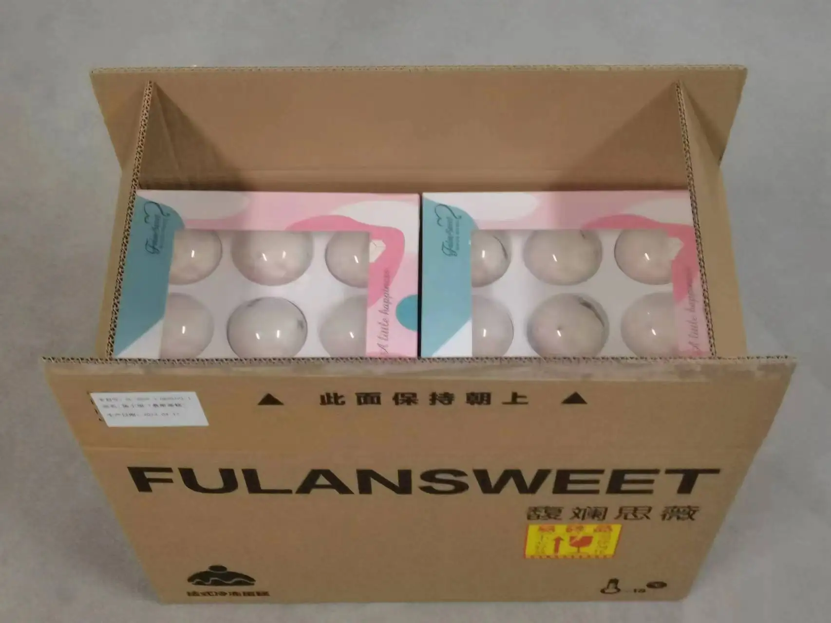 Frozen French Pastry Mango Cakes Peach Cakes Square Roll Dessert Sweet ...