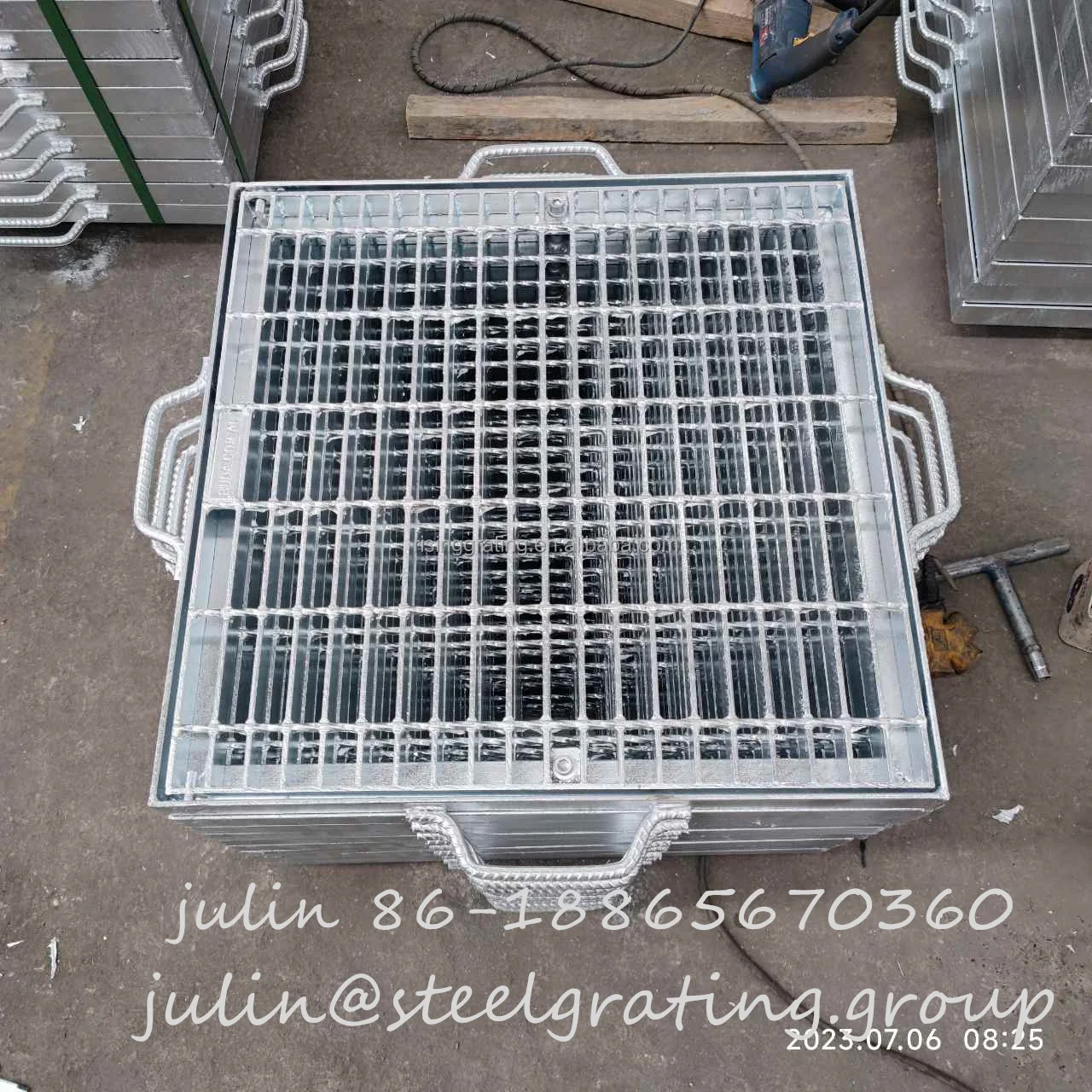 Storm Trench Sump Pit Scupper Drain Steel Grating Cover