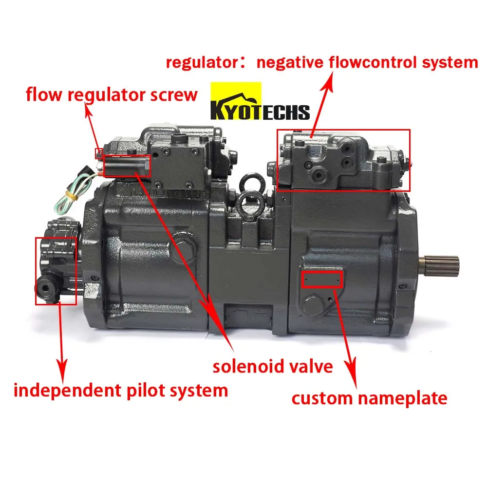 Sk160-6e Main Pump Ym10v00001f3 K3v63dtp102r-0e12-af K3v63dtp Hydraulic ...