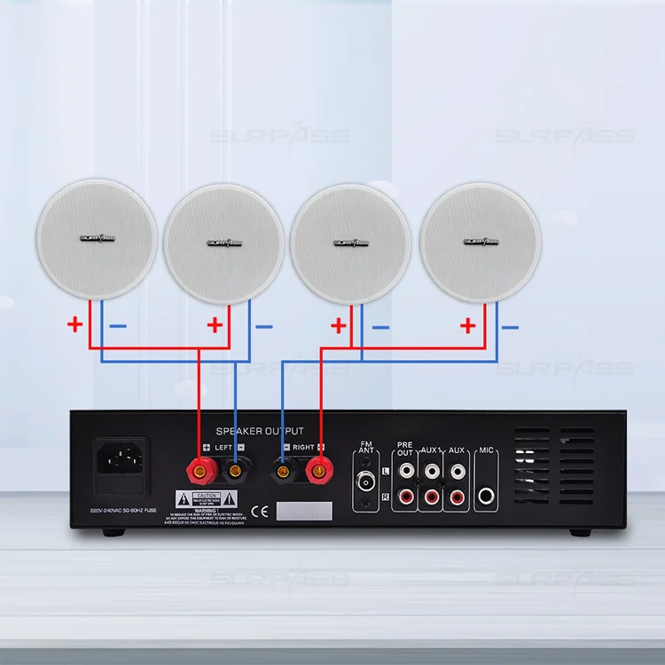 HA280 Mini Stereo Amplifier Public Address System Professional ...
