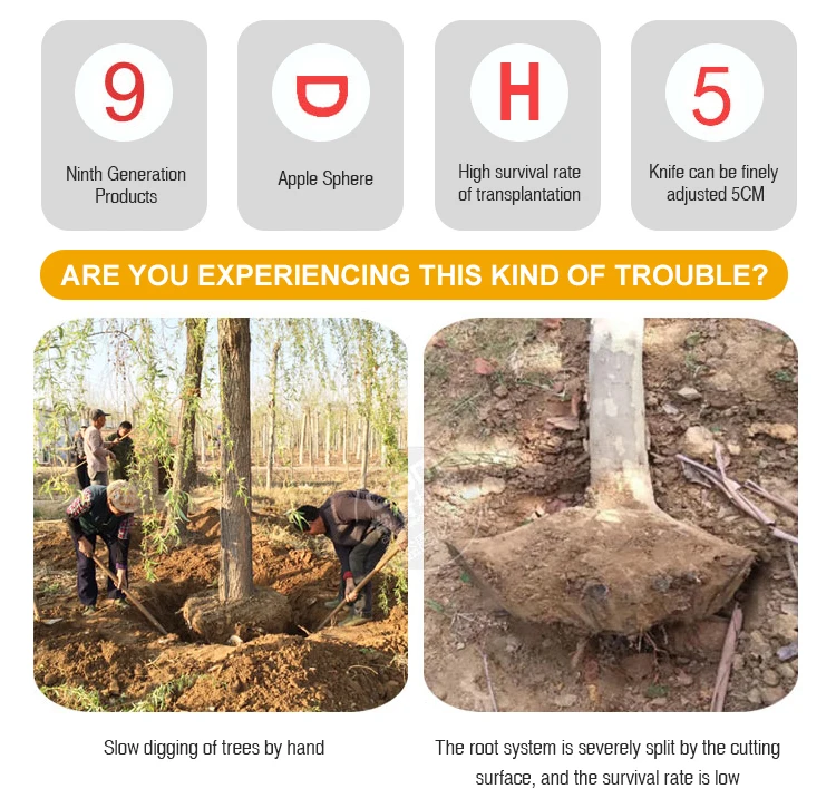 Different Types Construction Tools Tree Spade On Excavator For Sale ...